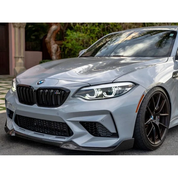 Carbon Fiber look BMW M2 F87 Competition CS Front Lip Chin Spoiler ...