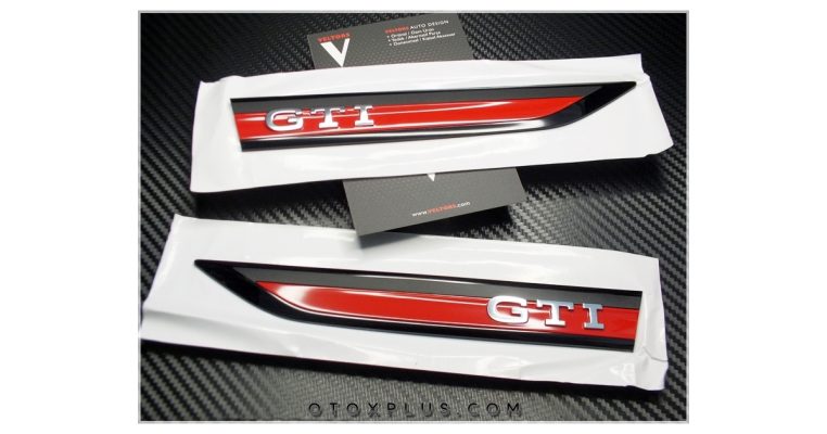 VW Golf 8 Mk8 2pcsGTI Fender Emblem Sticker Metal - Evo Bodykits